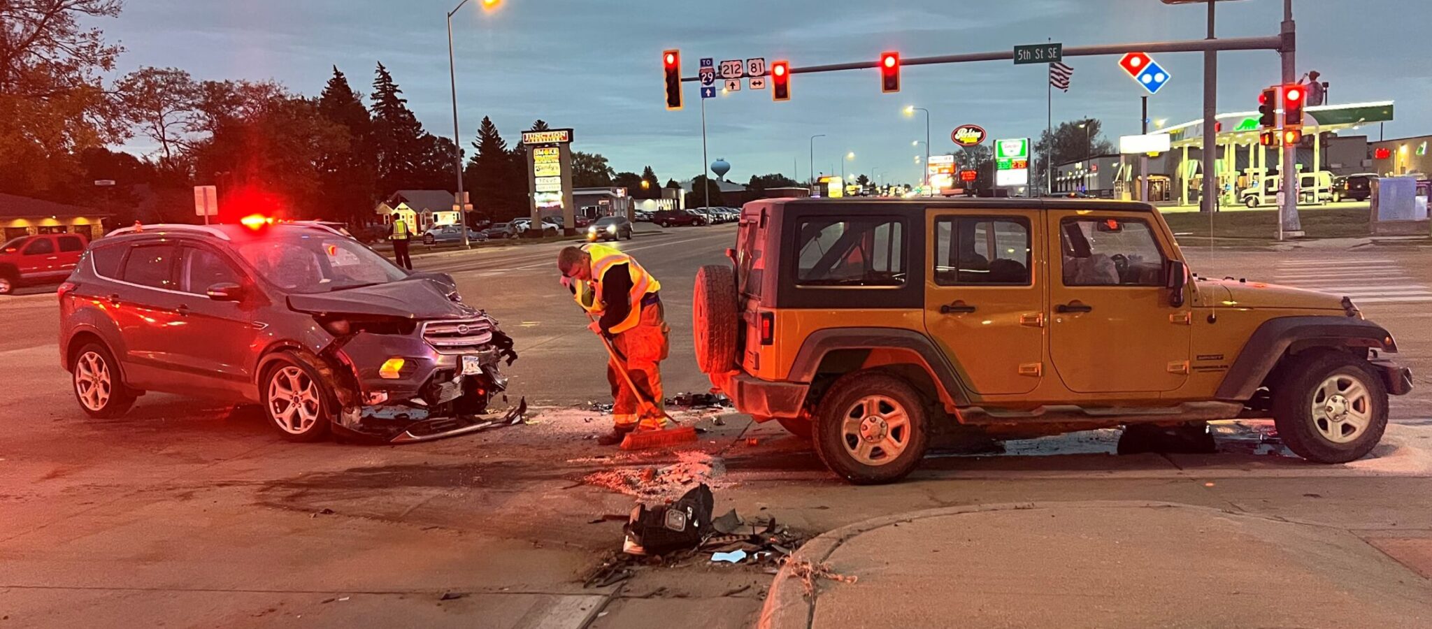 WPD and WFR responds to morning car crash | Watertown Current