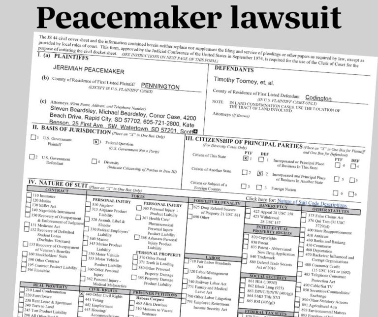 Peacemaker suit seeks damages from alleged investigatory misconduct ...
